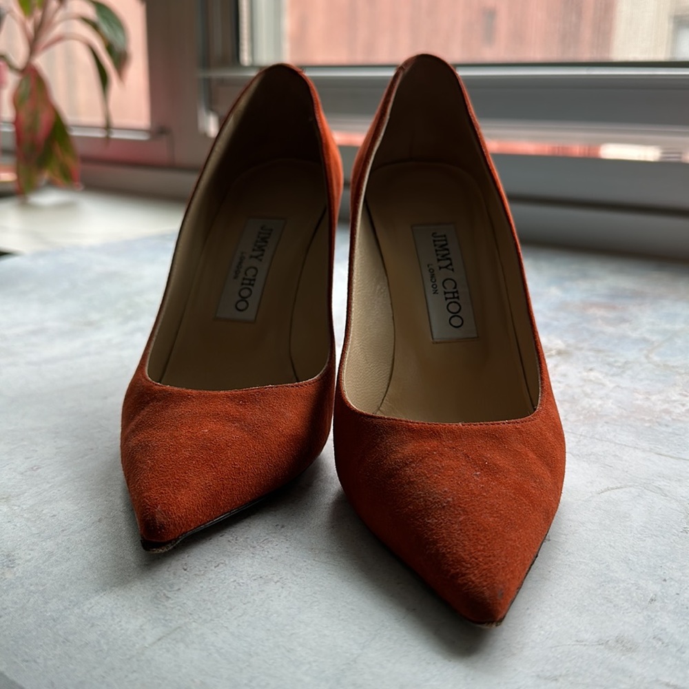 Jimmy Choo Suede Romy Pump - Gem